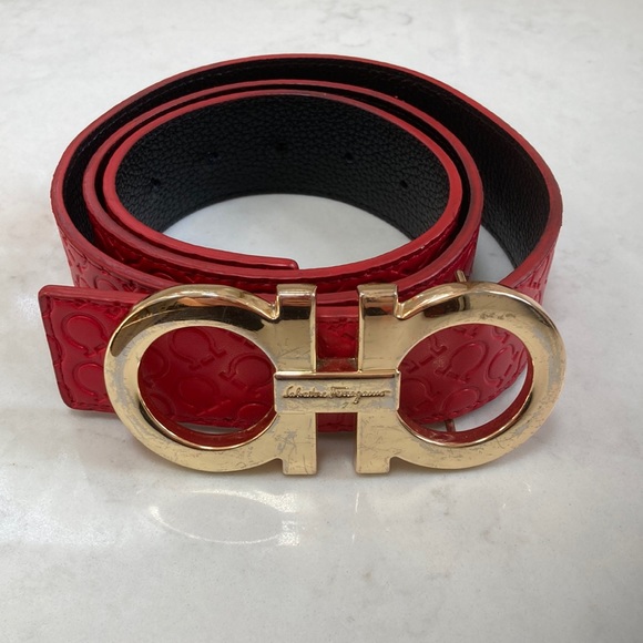 Salvatore Ferragamo | Accessories | Authentic Ferragamo Gancini Belt In ...